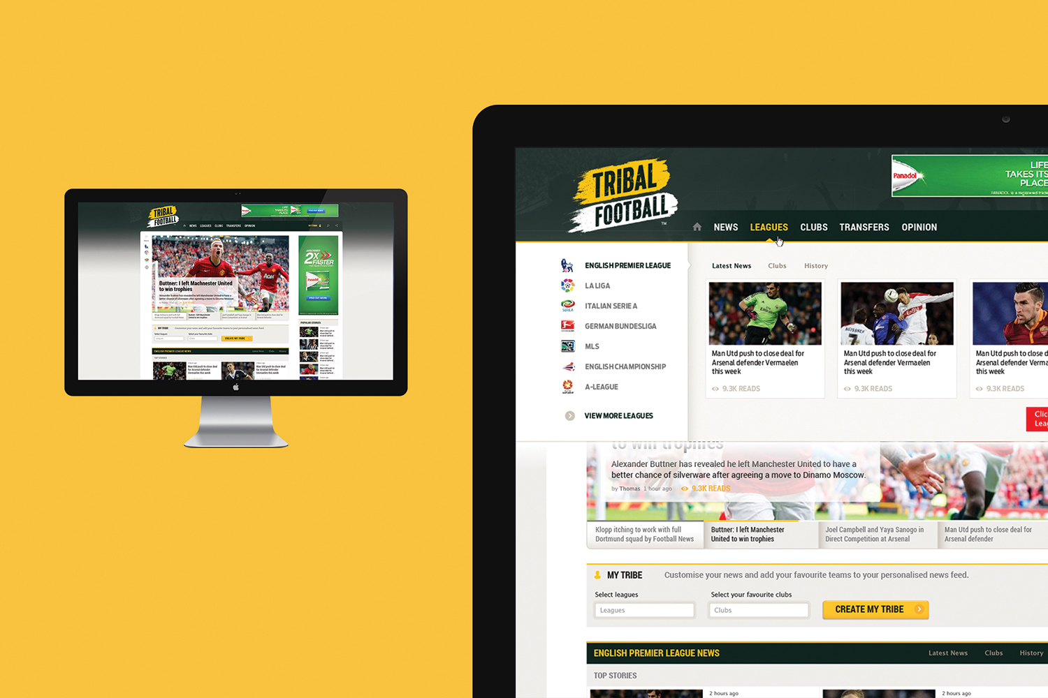 Tribal Football Website - Silver Winner - 2015 Melbourne Design Awards