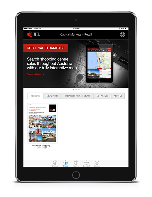 JLL Capital Markets App - Silver Winner - 2015 [app] design awards AUS
