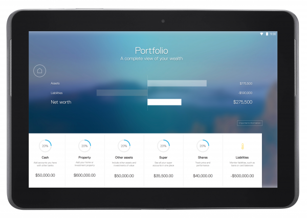 CommBank App for Tablet - Gold Winner - 2015 [app] design awards AUS
