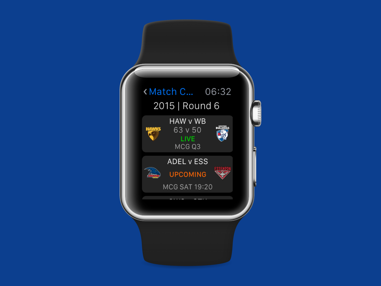 AFL Live for Apple Watch