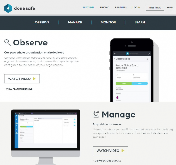 DoneSafe - Gold Winner - 2015 [app] design awards AUS