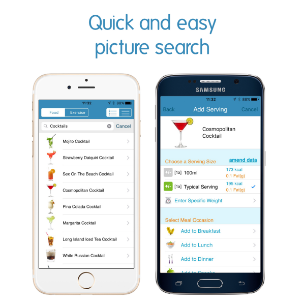 Nutracheck Calorie Counter App Silver Winner 2015 app Design 